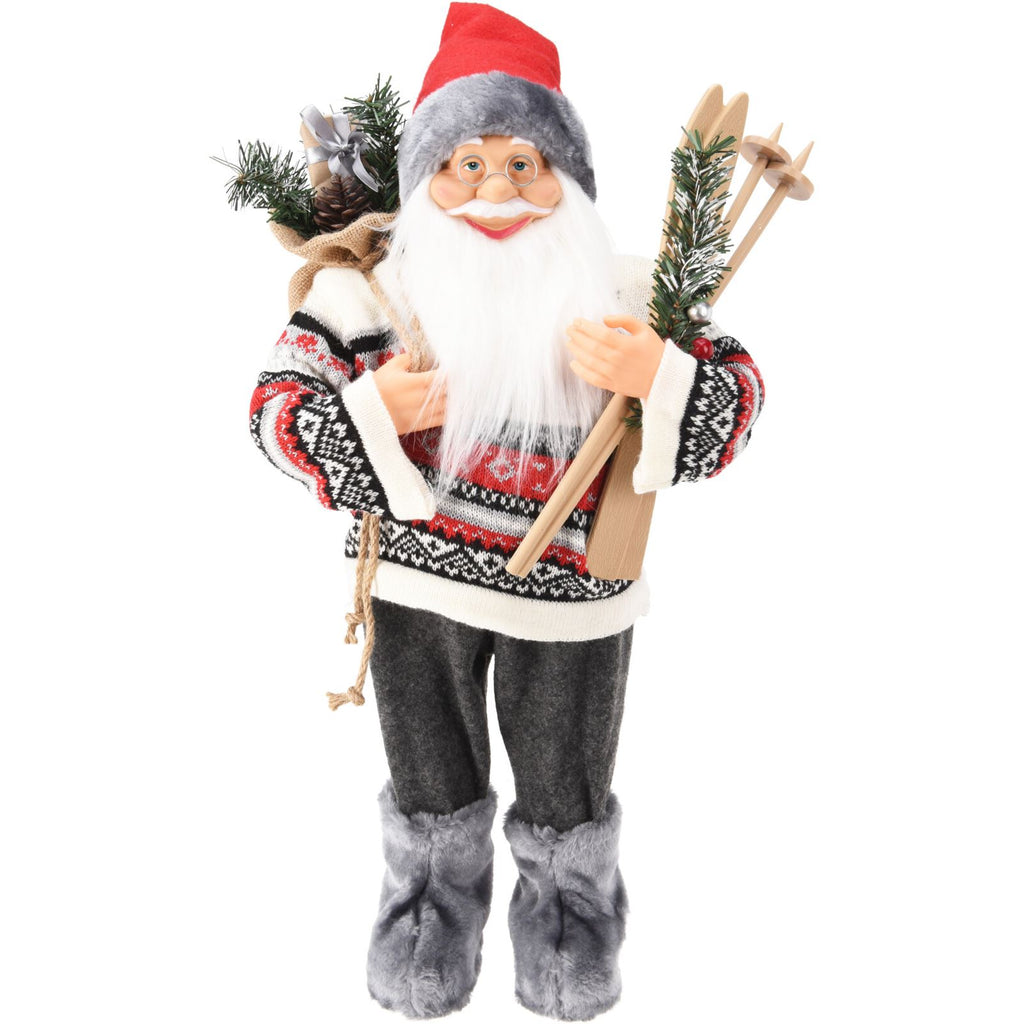 Large Nordic Santa Claus Figurine | Standing Father Christmas Ornament ...