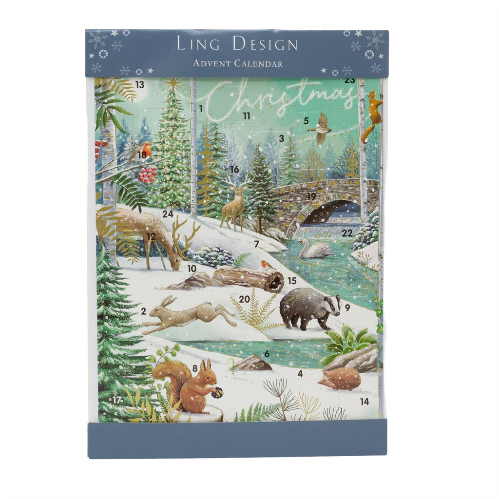 Festive Christmas Advent Calendar | Winter Flora & Fauna Advent Calend ...