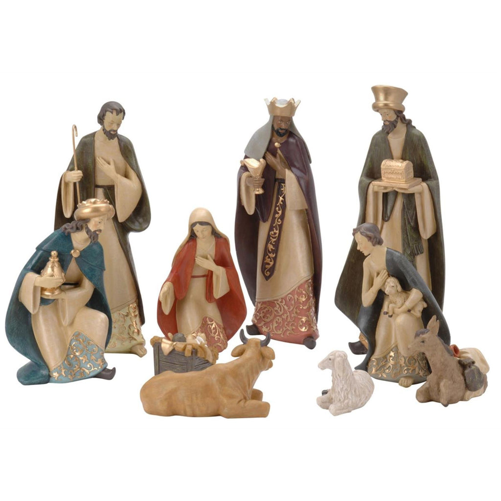 Deluxe Christmas Nativity Set - Extra Large Luxury Traditional Crib Sc ...